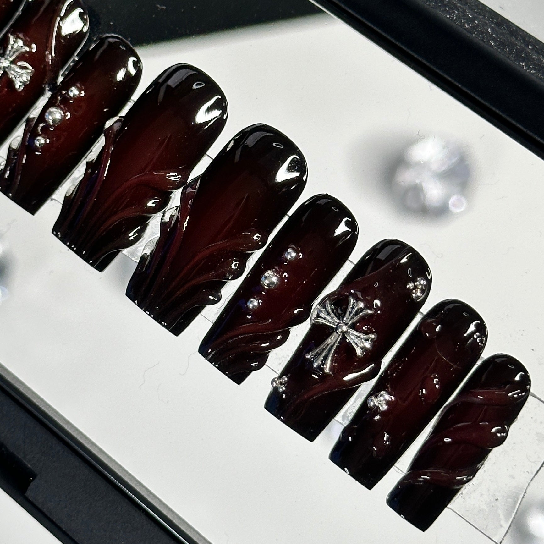 Handmade Luxury Press On Nails – THE JEMZ COLLECTION